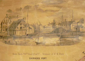 George Glazer Gallery - Antique Maps - Map of The Town of Danvers ...