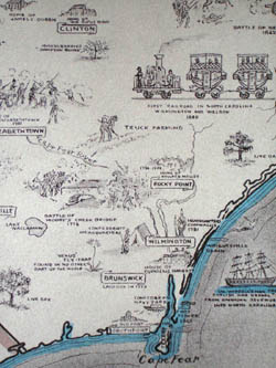 George Glazer Gallery - Antique Maps - Karl Smith Map of North Carolina