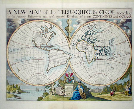 George Glazer Gallery - Antique World Maps - A New Map Of The ...