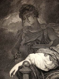 George Glazer Gallery - Antique Prints - Mrs. Siddons as the Tragic Muse