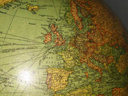 George Glazer Gallery - Antique Globes - Replogle 16-Inch Globe on ...