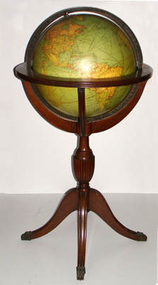 George Glazer Gallery - Antique Globes - Replogle 16-Inch Floor Globe ...