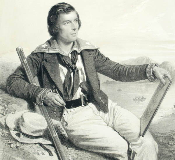 Portrait, Exploration, Banvard of the Mississippi, Antique Print, 19th ...