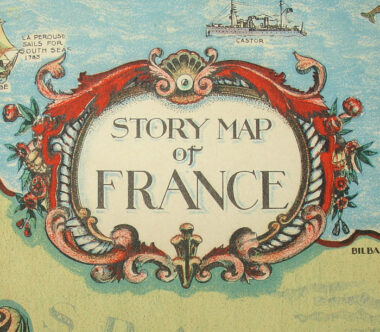 Map, France, Pictorial, Story Map of France, Vintage Print, 1936 ...