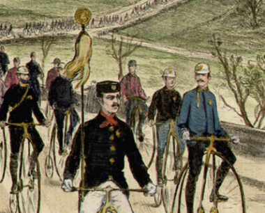 Bicycling Print, League of American Wheelmen, Parade on Riverside Drive ...