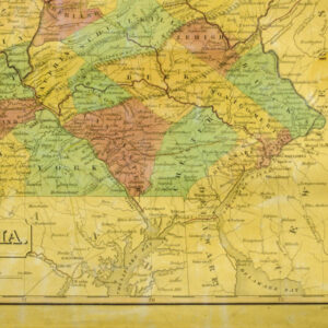 Map, Pennsylvania, Anthony Finley, Antique Wall Map, Philadelphia, 1829 ...