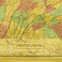 Map, Pennsylvania, Anthony Finley, Antique Wall Map, Philadelphia, 1829 ...