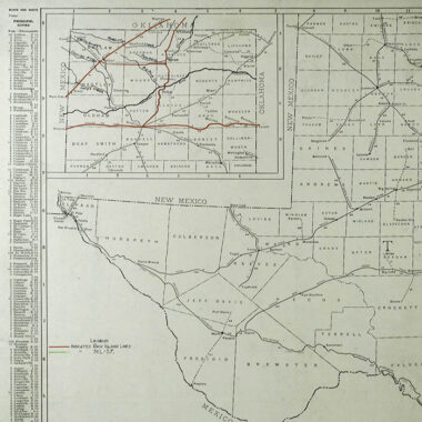 Map, Rock Island Line Railroad, President's Custom Boxed Set of 15 ...
