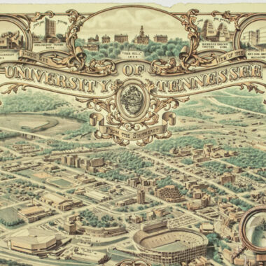 Map, Tennessee, University of Tennessee Knoxville, Pictorial ...