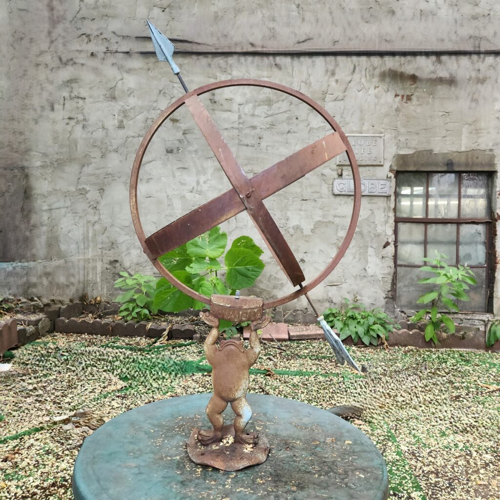 Globe, Sundial, Armillary, Frog Figure, Swedish, 2nd Half 20th C ...